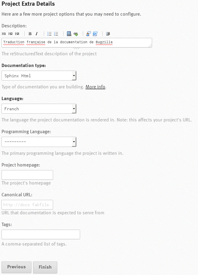 7.10. Hosting The Documentation On ReadTheDocs.org — Bugzilla 5.1 documentation
